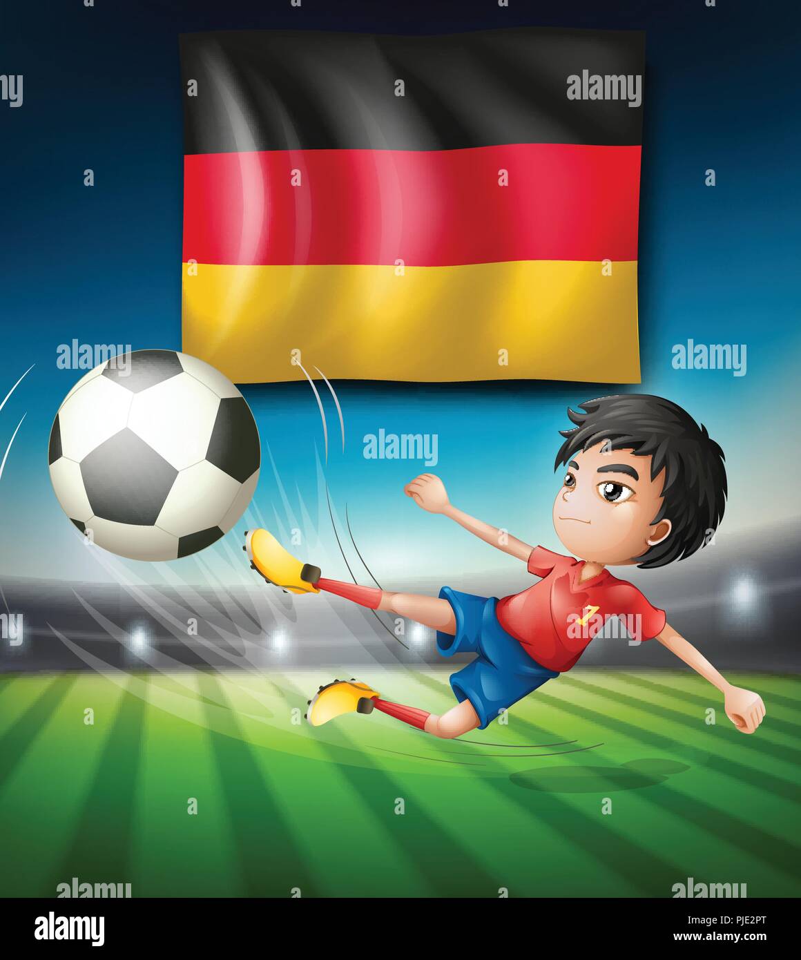 German player Stock Vector Images - Alamy