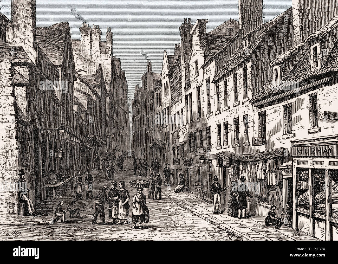St Mary’s Wynd, Edinburgh, Scotland, 19th century Stock Photo - Alamy