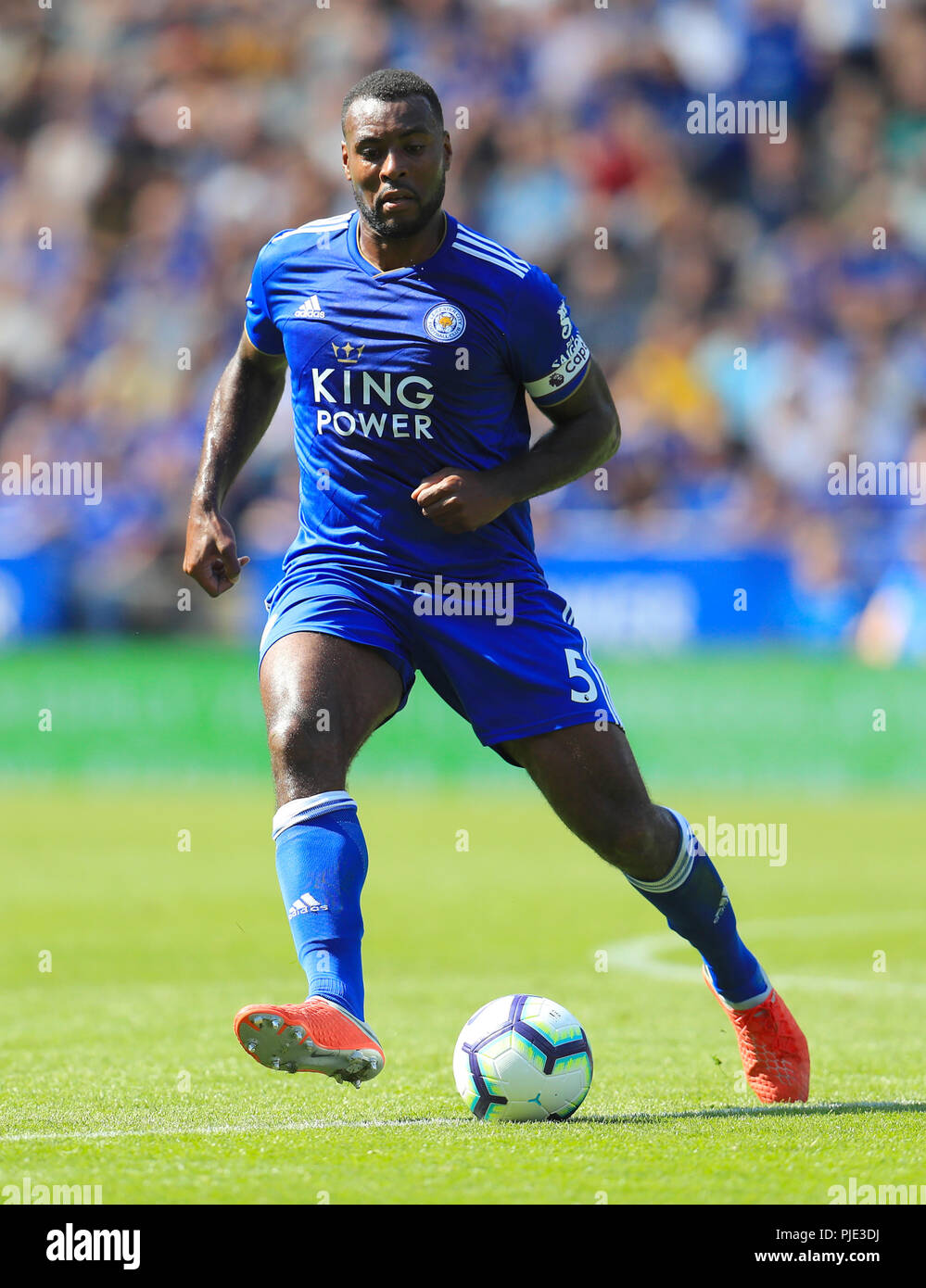 Leicester City's Wes Morgan Stock Photo - Alamy
