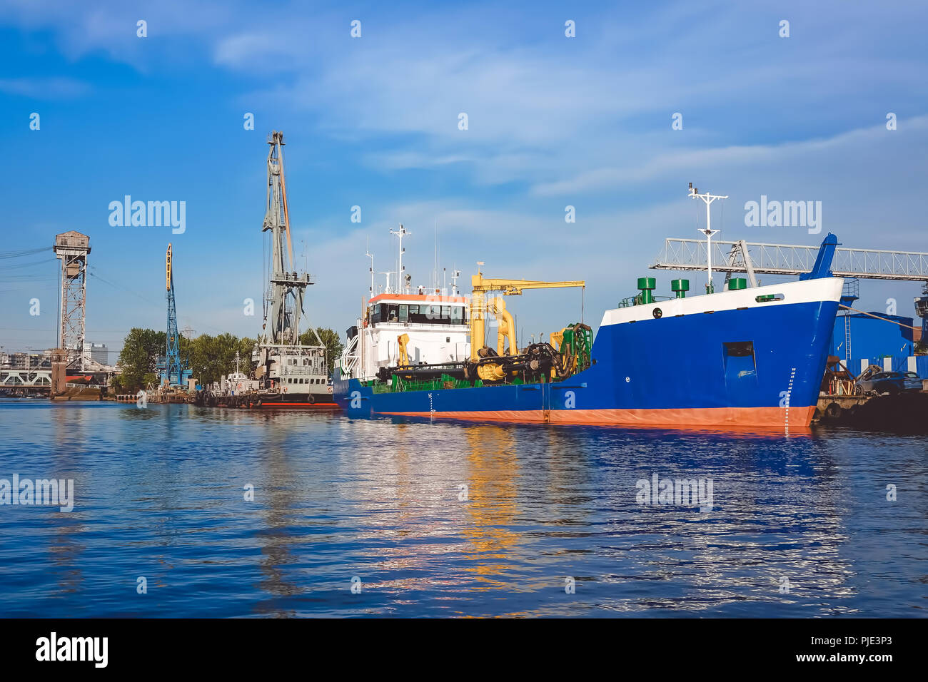 Kaliningrad , Russia-may 11, 2016: Port of a large Russian city with ...