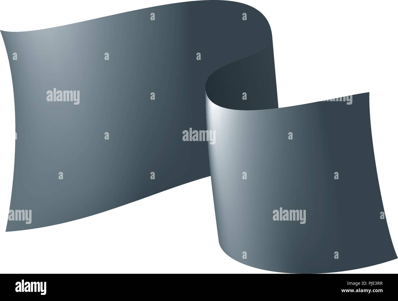 Waving the black flag on a white background Stock Vector Image & Art ...