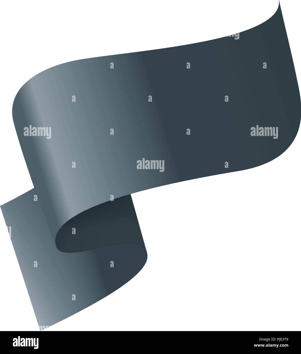 Black banner flag Stock Vector Images - Alamy