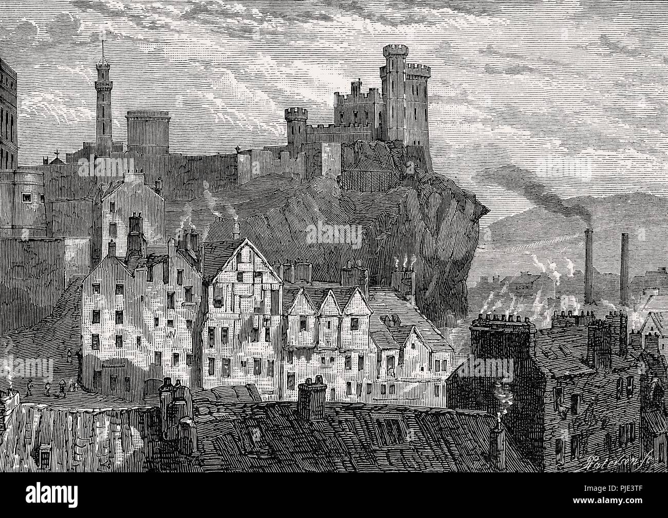 View from the back of Shakespeare Square across Low Calton towards ...