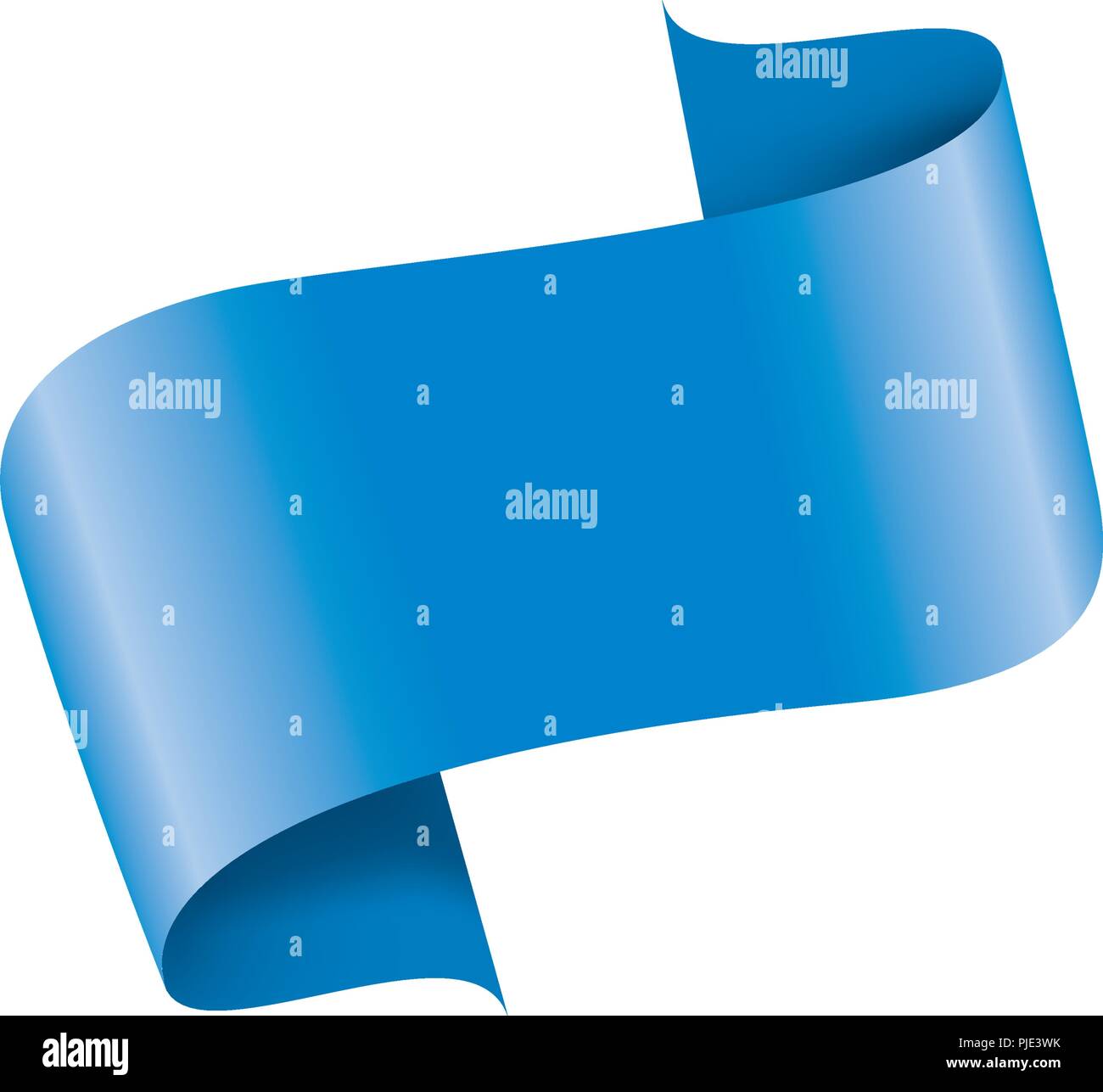 Blue blank flag Stock Vector Images - Alamy