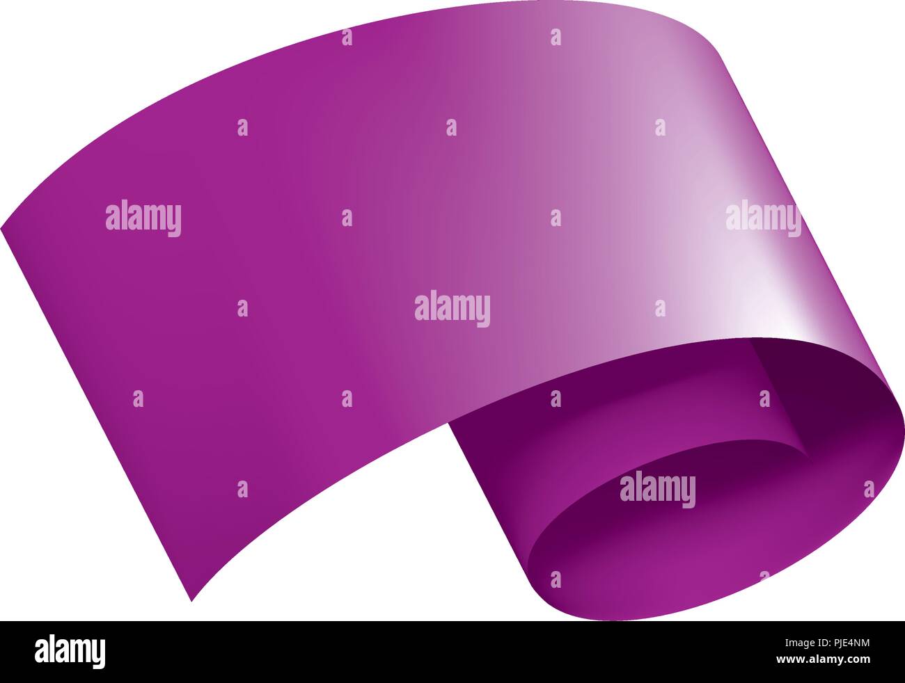 Waving the purple flag on a white background Stock Vector Image & Art ...