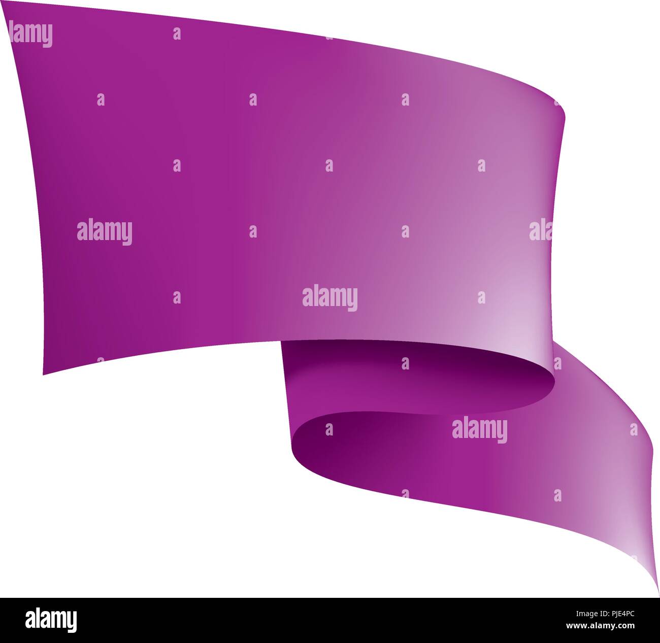 Waving the purple flag on a white background Stock Vector Image & Art ...