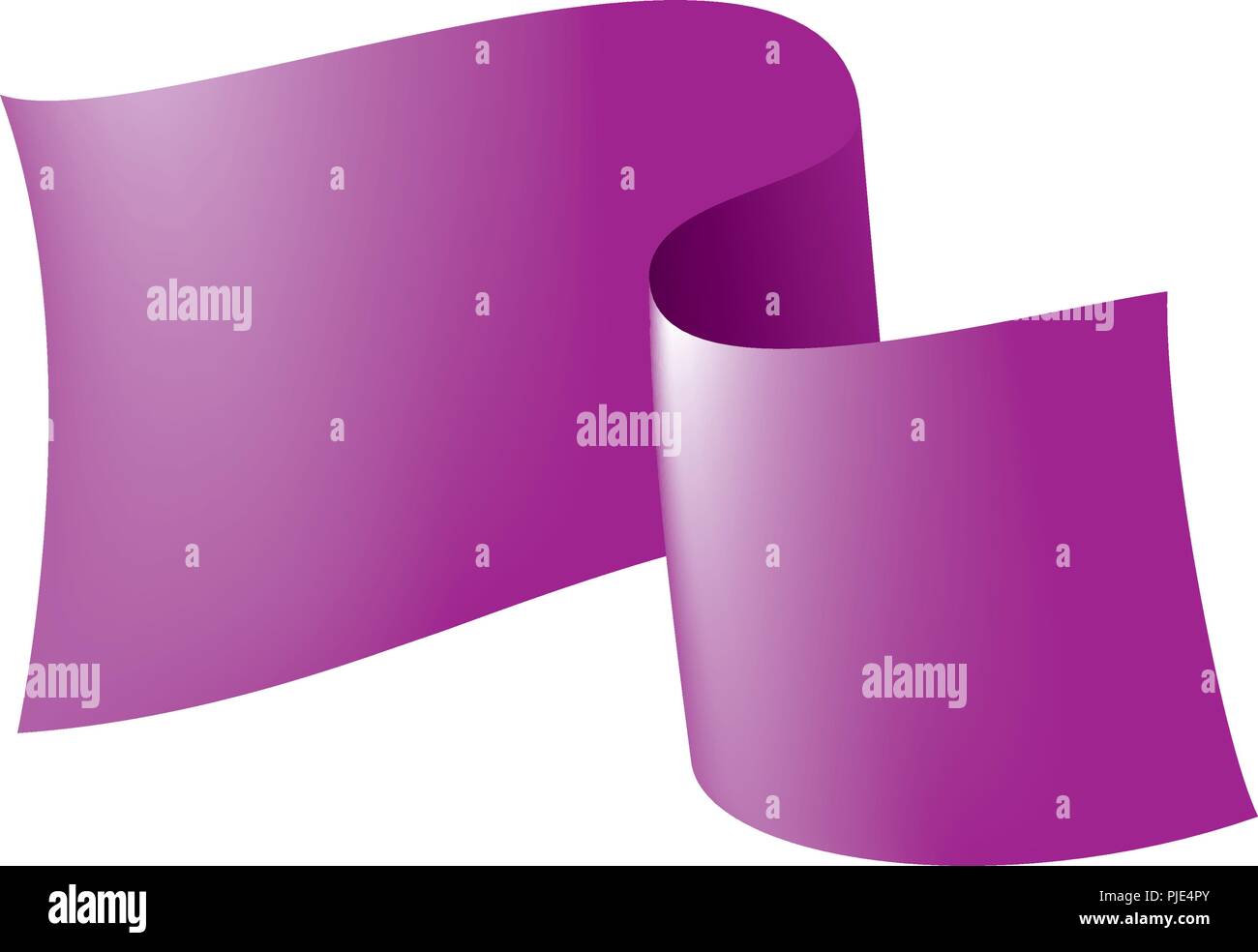 Waving the purple flag on a white background Stock Vector Image & Art ...