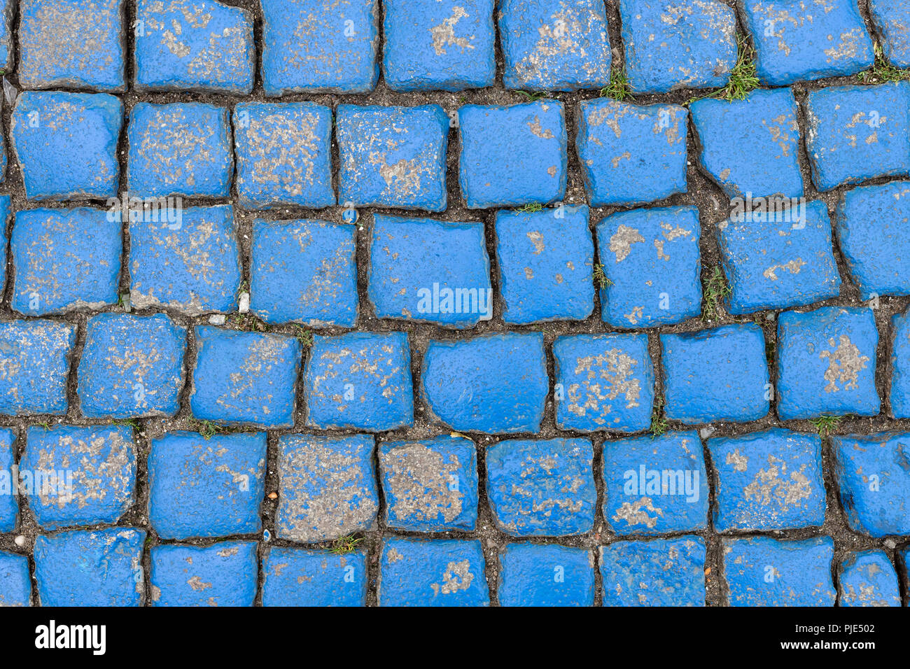 Blue paving stone for use as a background Stock Photo - Alamy