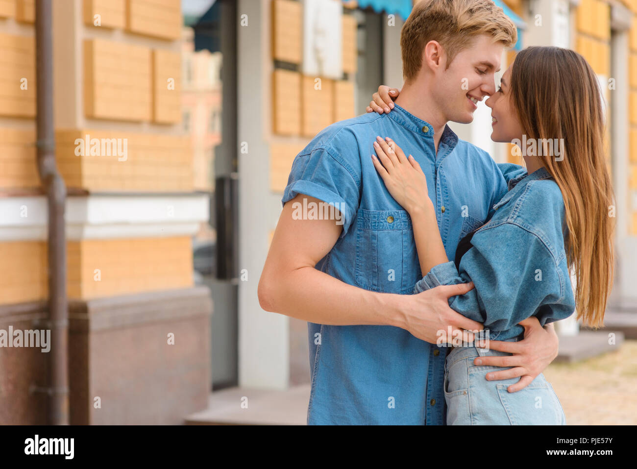 Excited beloved couple hi-res stock photography and images - Alamy