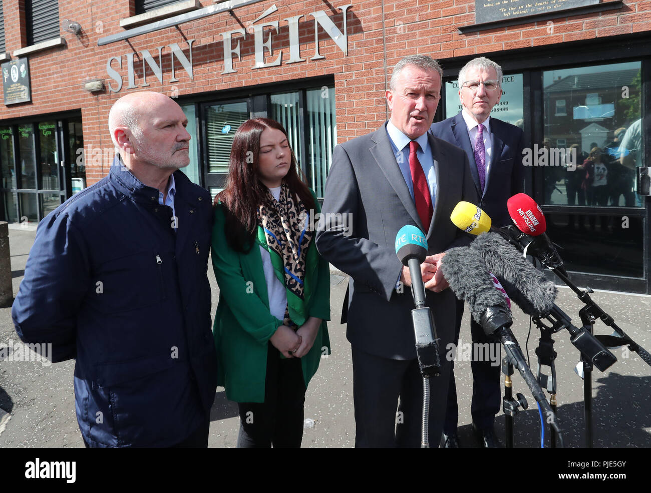 (left to right) Alex Maskey, Orla Nic Biorna, Conor Murphy and Mairtin ...