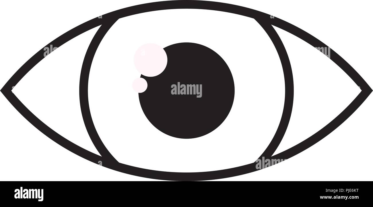 eye icon over white background, vector illustration Stock Vector Image ...