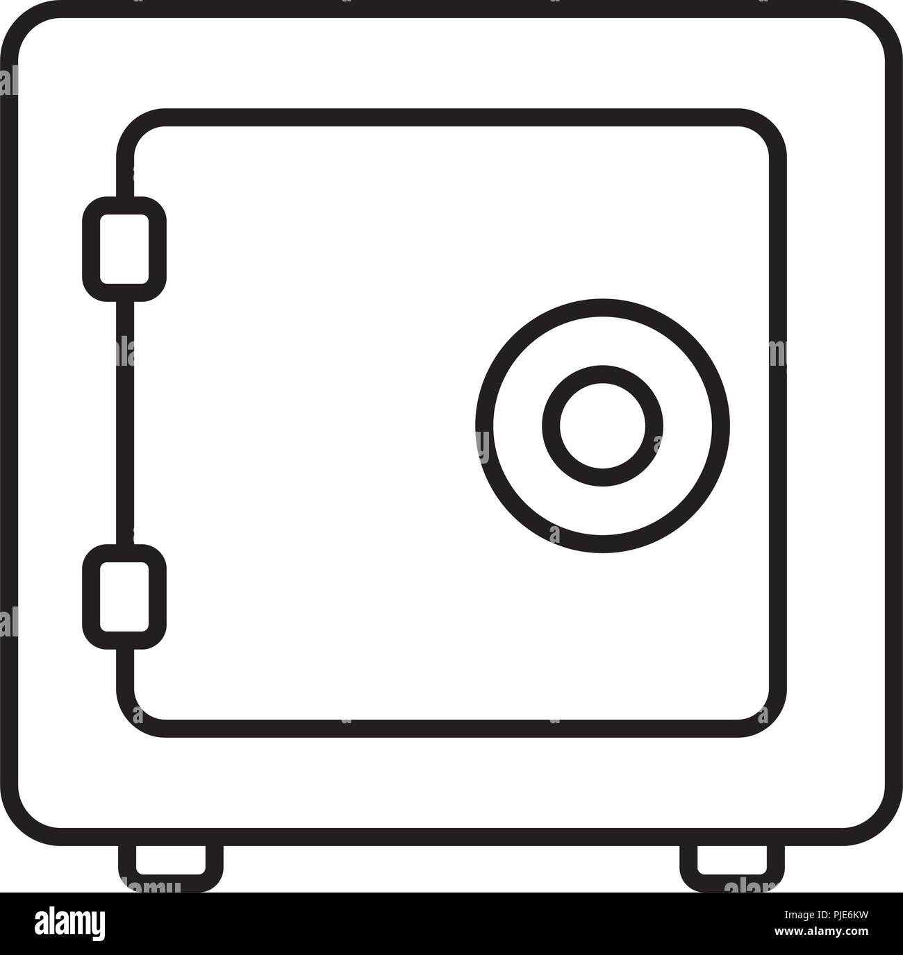 strong box icon over white background, vector illustration Stock Vector Image & Art - Alamy