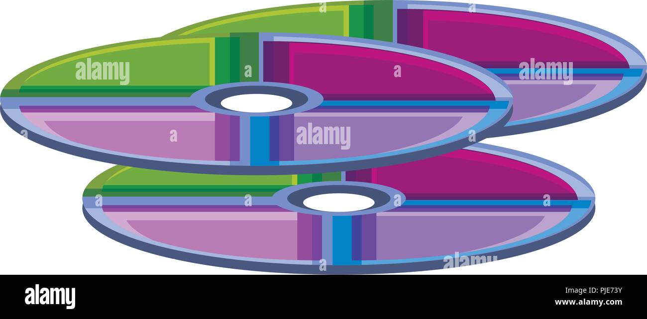 cd roms over white background, vector illustration Stock Vector Image ...