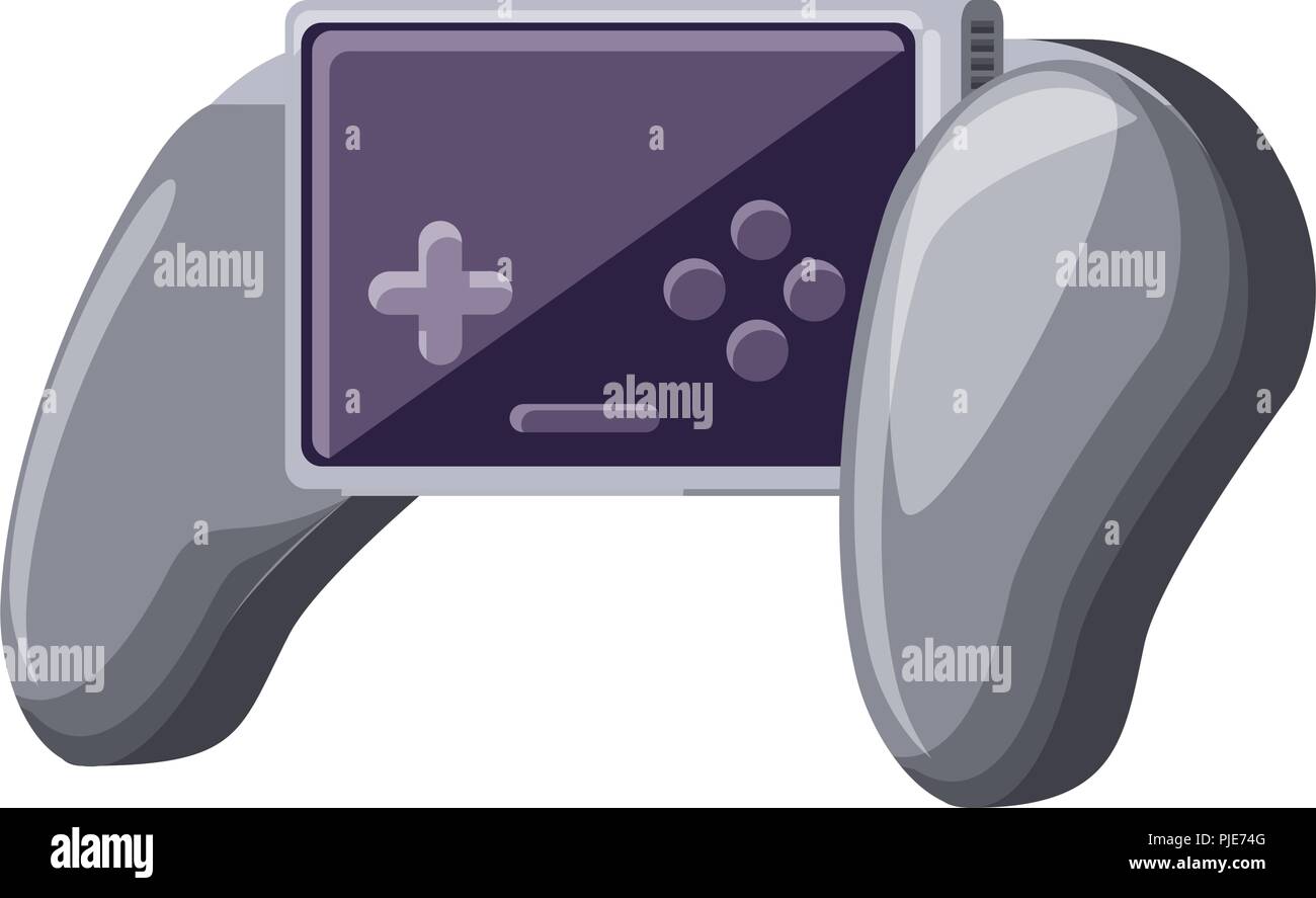 game controller icon over white background, vector illustration Stock ...