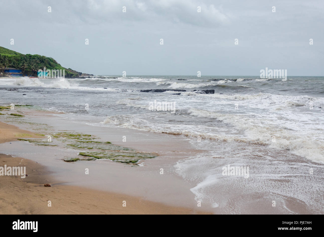 Beautiful view of the sea from Anjuna Beach, Goa, India Stock Photo - Alamy