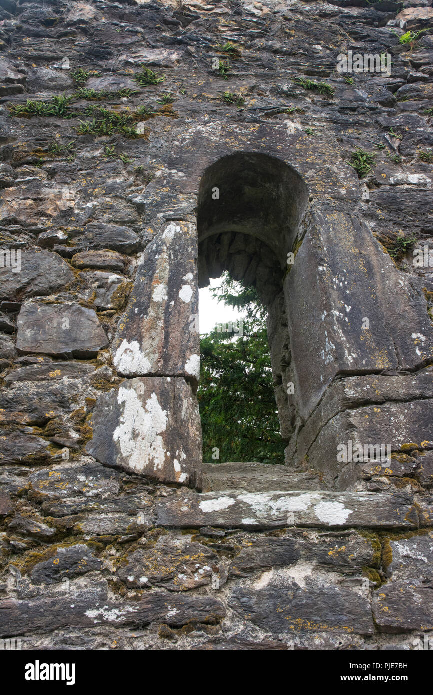 Creative stone work to create this window Stock Photo - Alamy