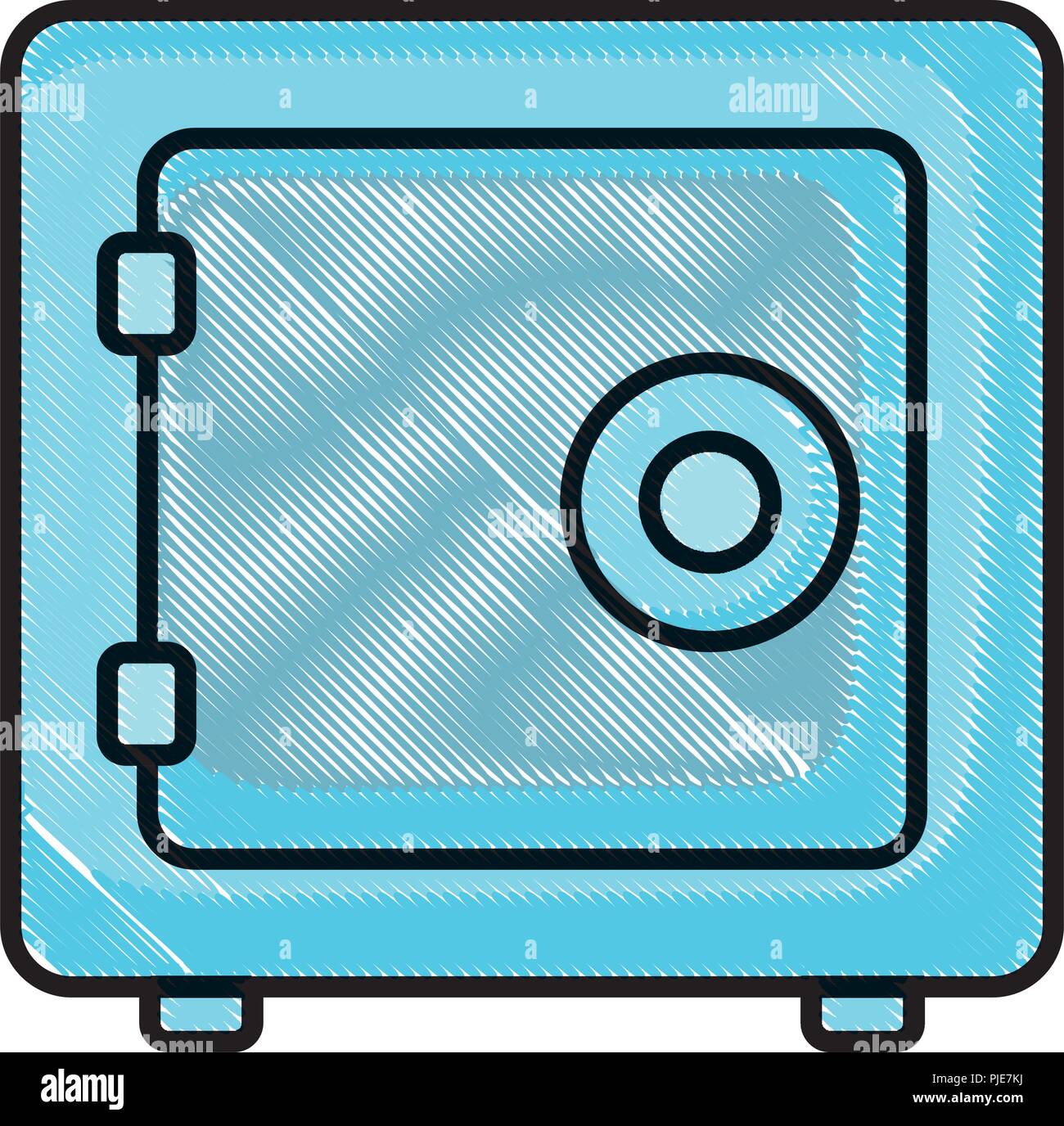 strong box icon over white background, vector illustration Stock Vector ...