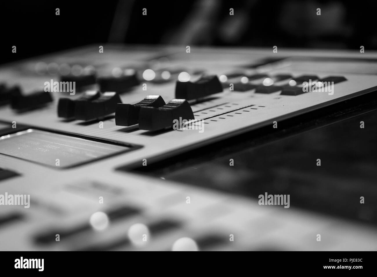 Digital Display and control Faders on Professional Lighting Designers ...