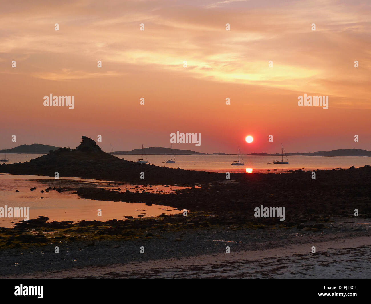 Porthloo st marys island hi-res stock photography and images - Alamy