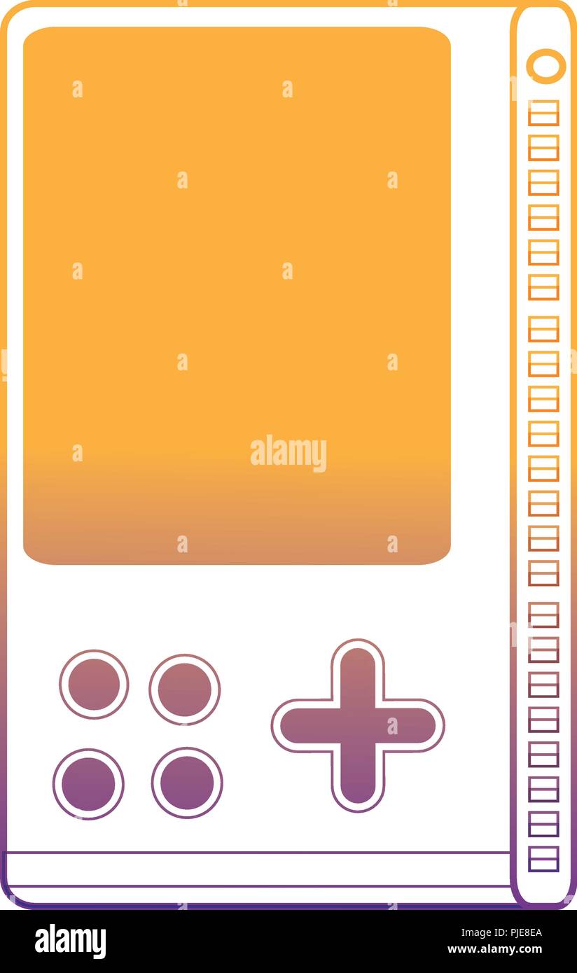 portable videogame icon over white background, vector illustration ...