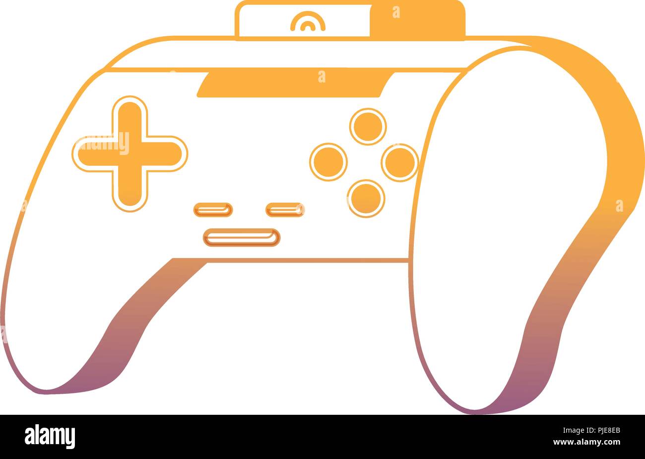 game controller icon over white background, vector illustration Stock ...