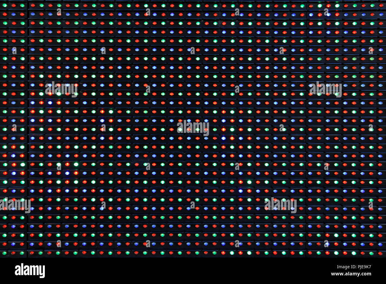 Close up shot of commercial LED RGB display Stock Photo - Alamy