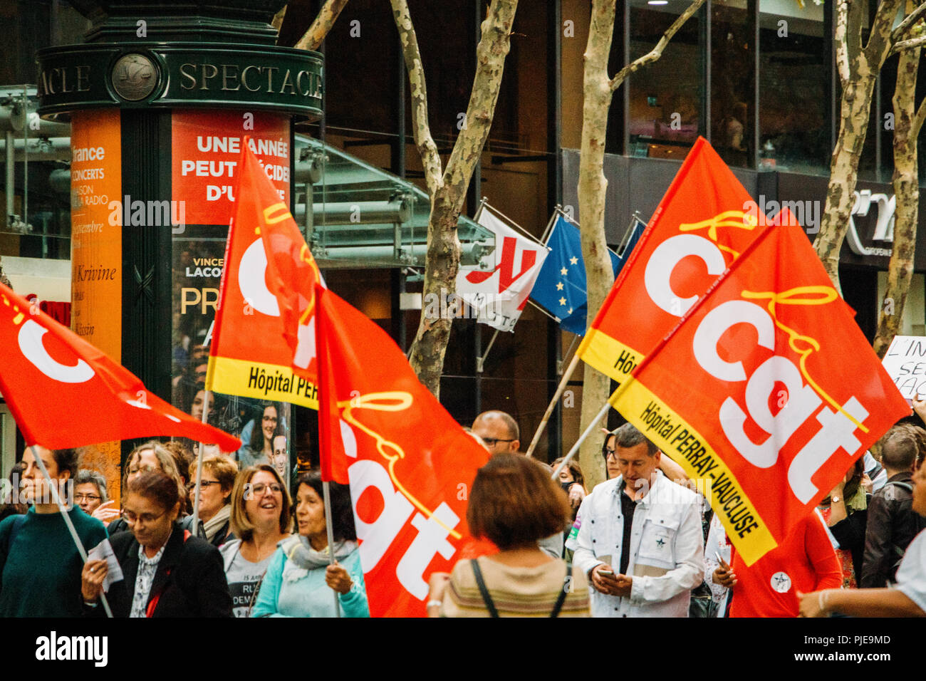 Paris, France - September 6th, 2018: Members of the General ...