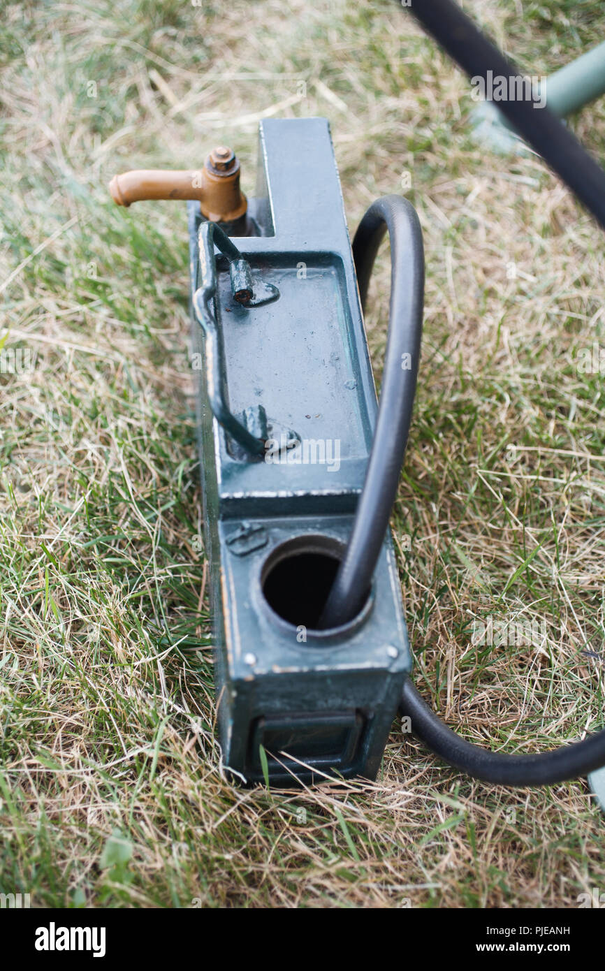 WWI german machine gun MG 08 with amunition belt Stock Photo - Alamy