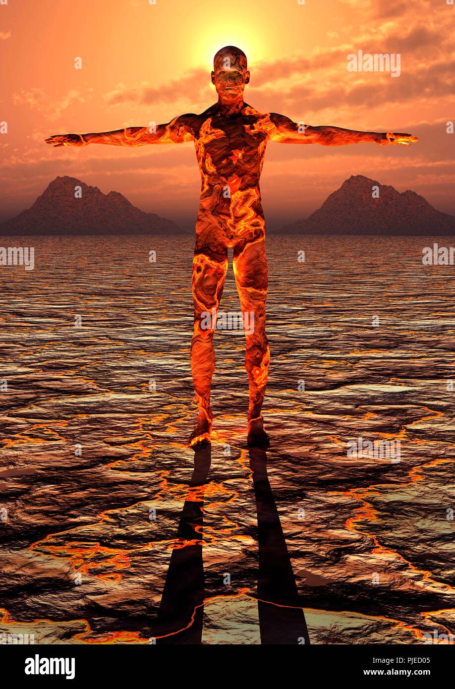 The Creation Of The First Man Stock Photo - Alamy