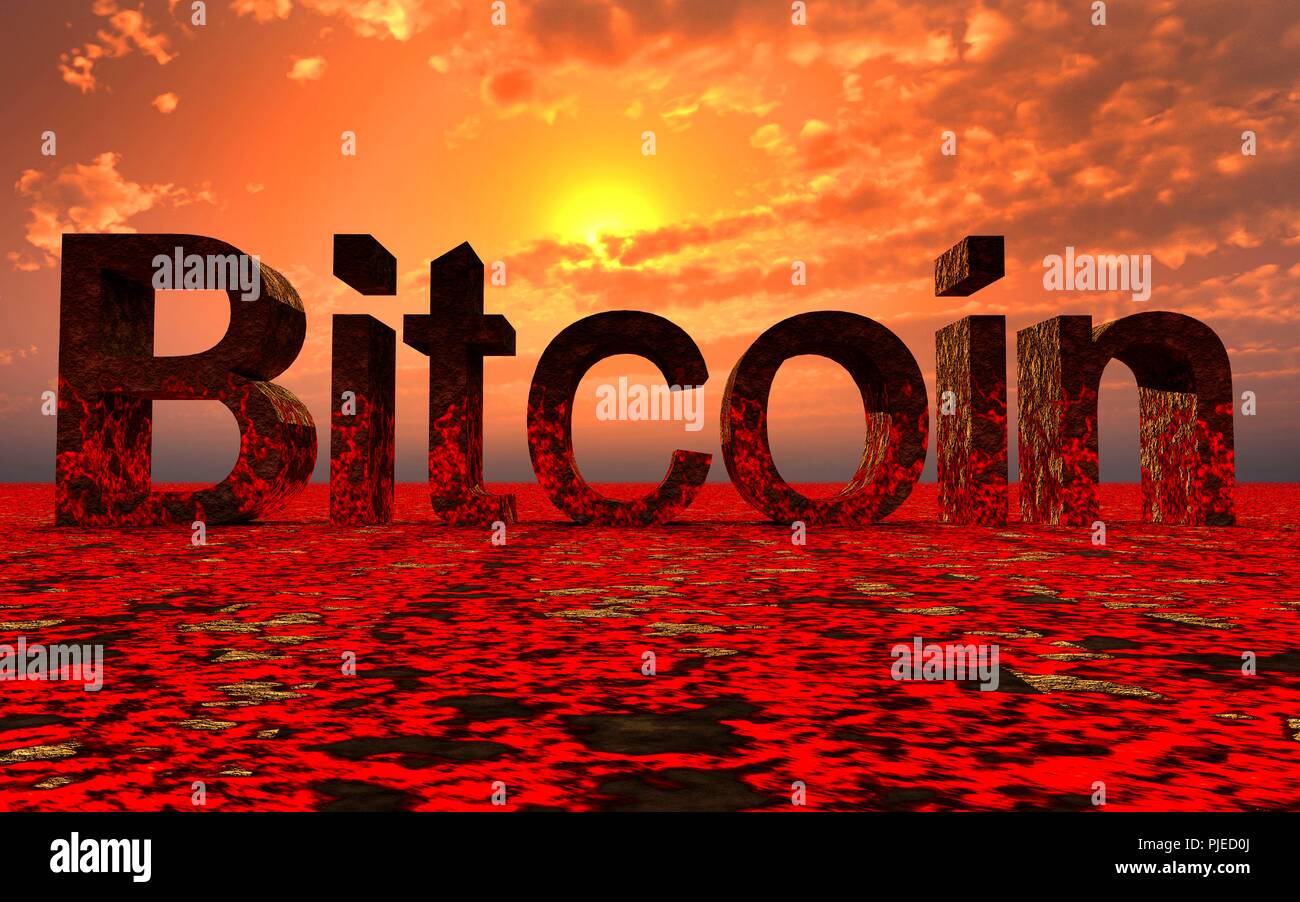 Bit coins The Money of Now & the Future Stock Photo - Alamy