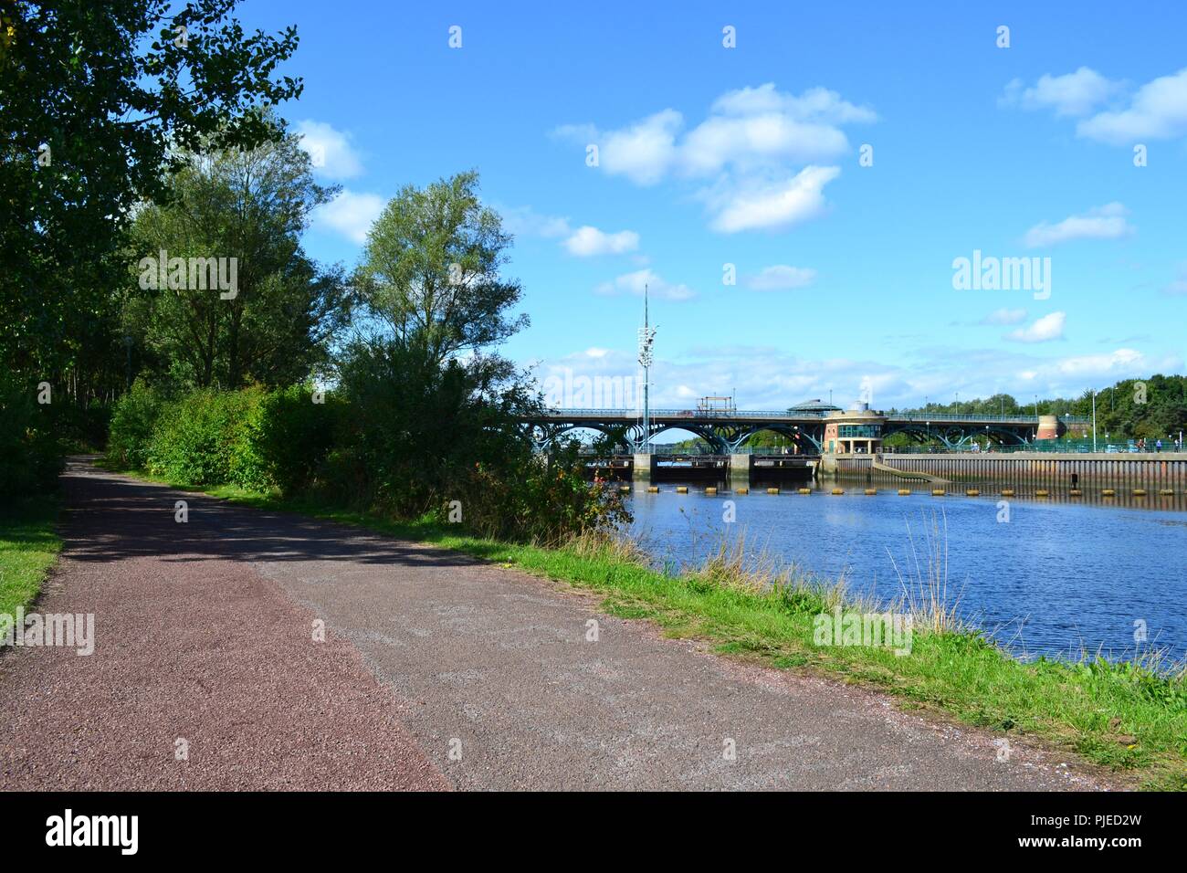 Stunning, naturally lit image of the Tees Barrage International White ...