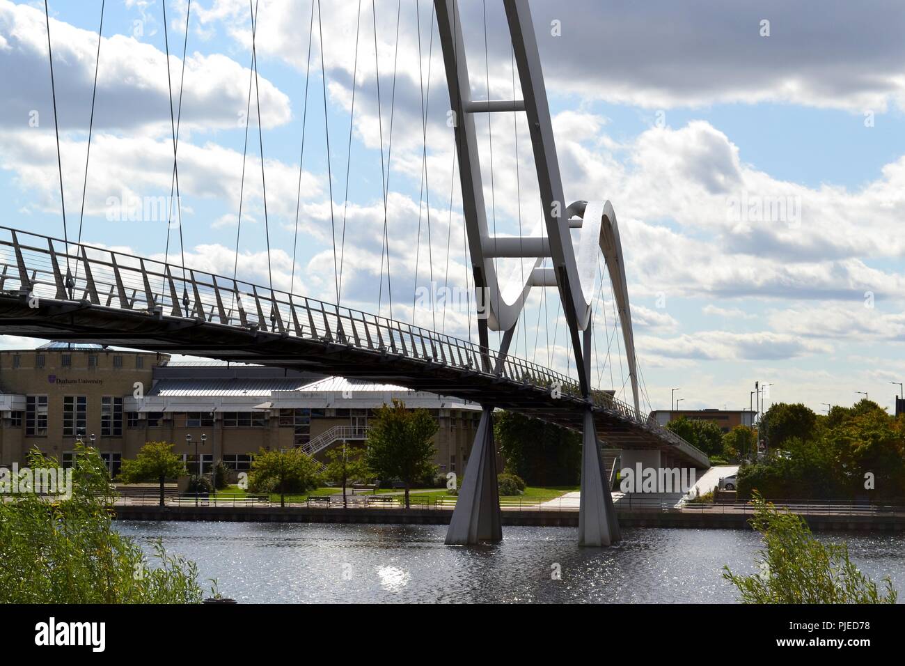 Striking, naturally lit image of the iconic Infinity Bridge spanning ...