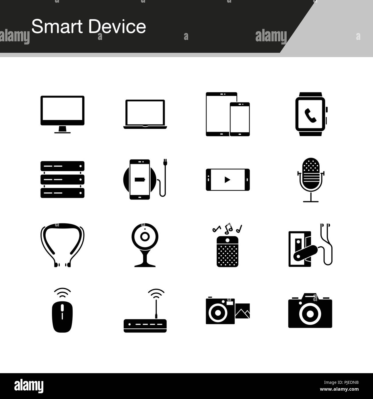 Smart Device icons. Design for presentation, graphic design, mobile ...