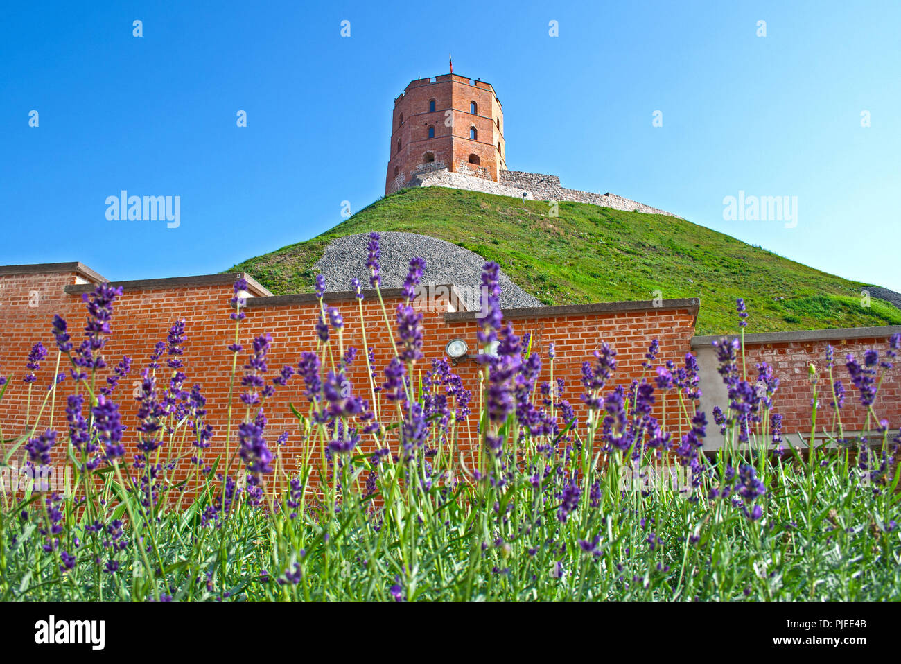 Gediminas' Tower or Castle, the remaining part of the Upper Castle in ...