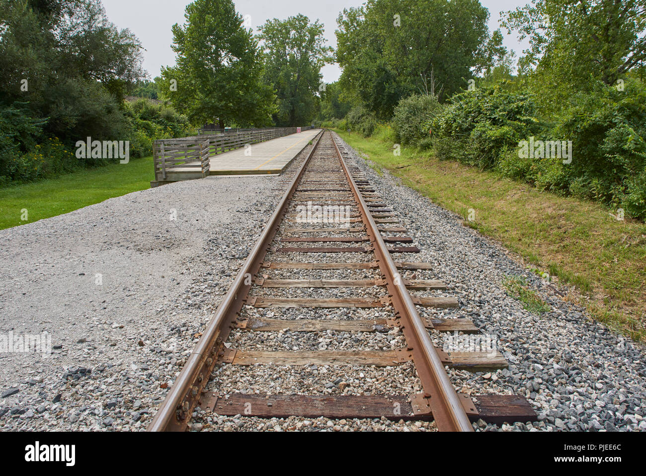 Cuyahoga Valley Scenic Railroad at Rockside Depot in Valley View, Ohio ...