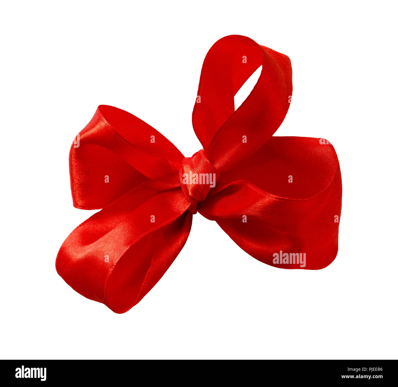Simple red ribbon on Cut Out Stock Images & Pictures - Alamy