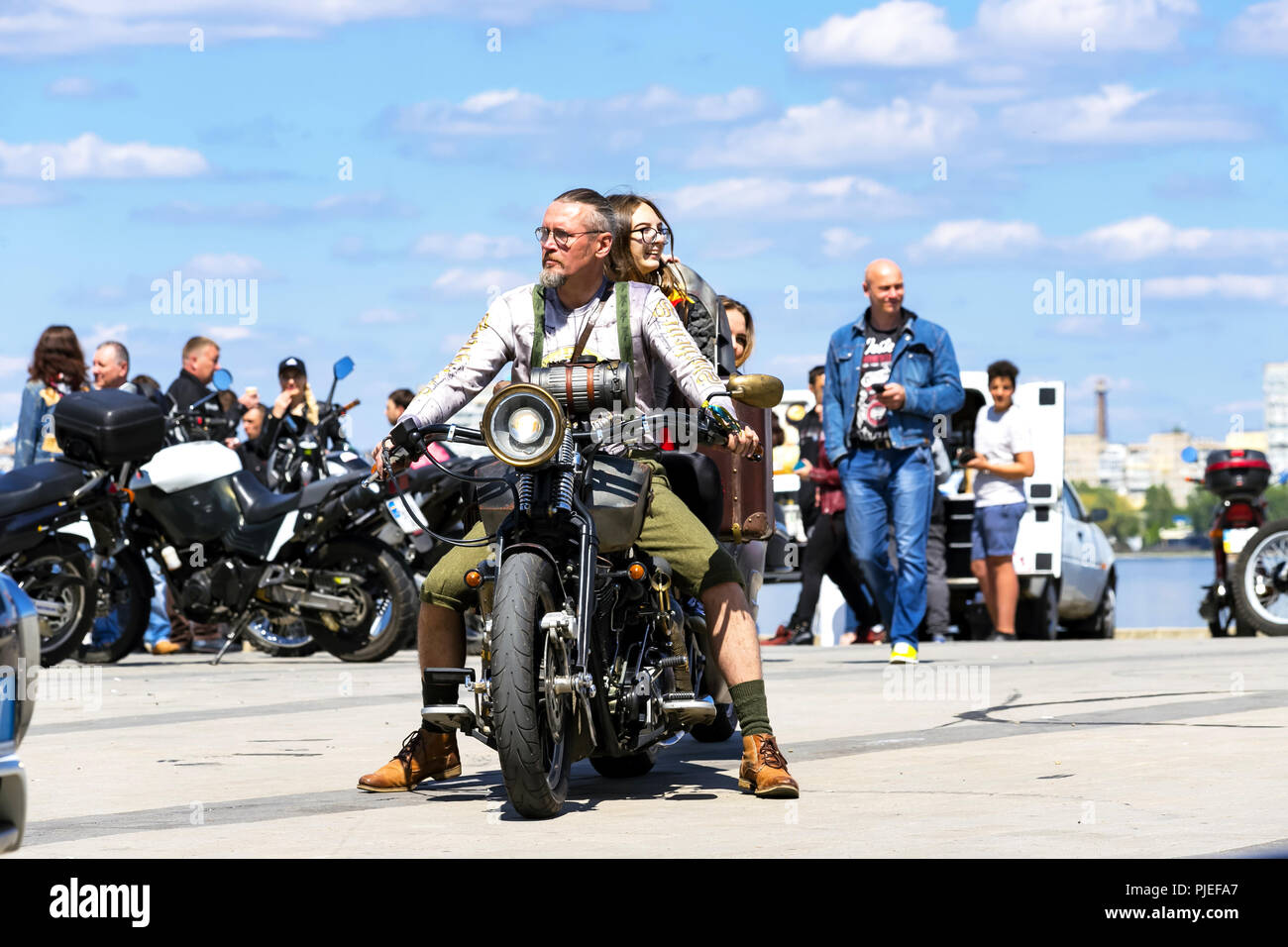 Dnepr motorcycle hi-res stock photography and images - Alamy