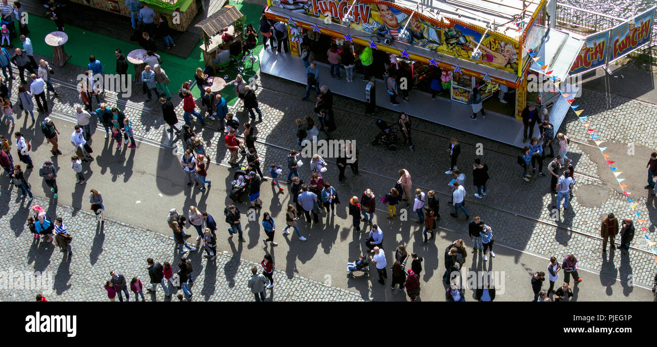 crowd of people in center of town, top view Stock Photo - Alamy