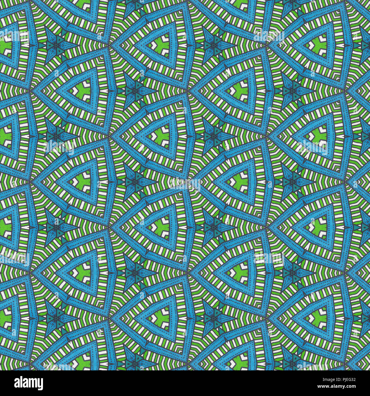 a geometric cgi pattern from my sketchbook´s draw Stock Photo - Alamy