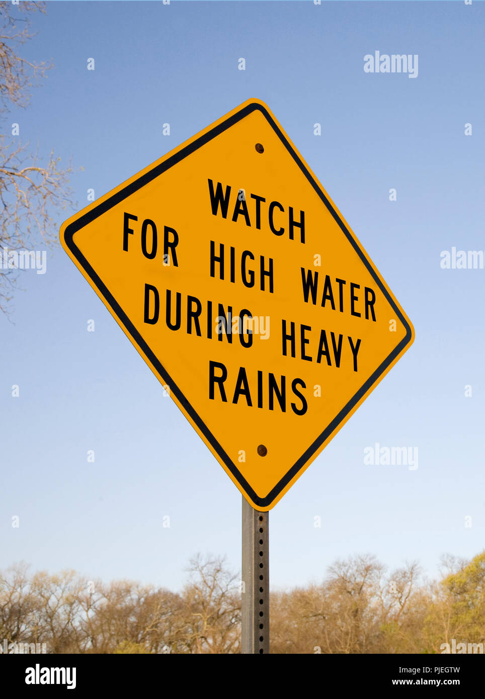 Severe Flood Warning Sign High Resolution Stock Photography and Images ...