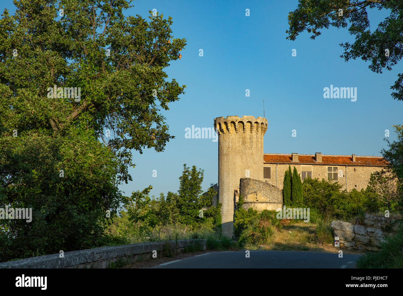 Old historic castle in Provence France Stock Photo - Alamy