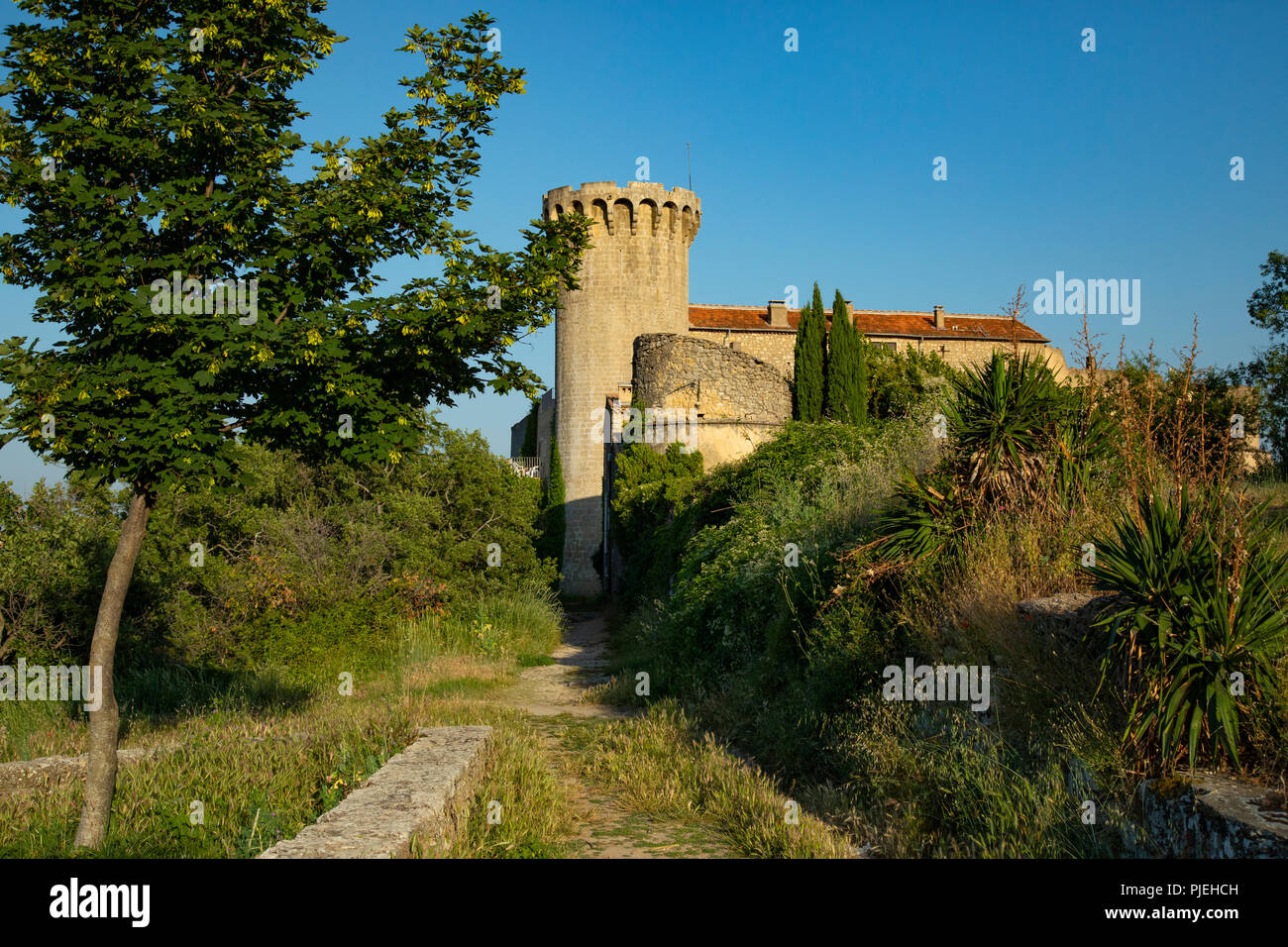 Old historic castle in Provence France Stock Photo - Alamy
