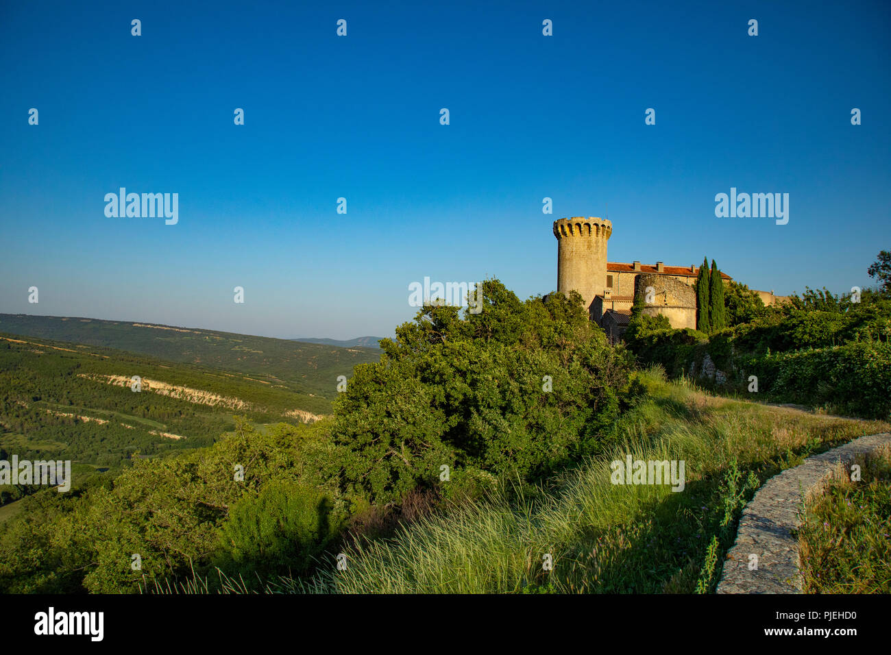 Old historic castle in Provence France Stock Photo - Alamy