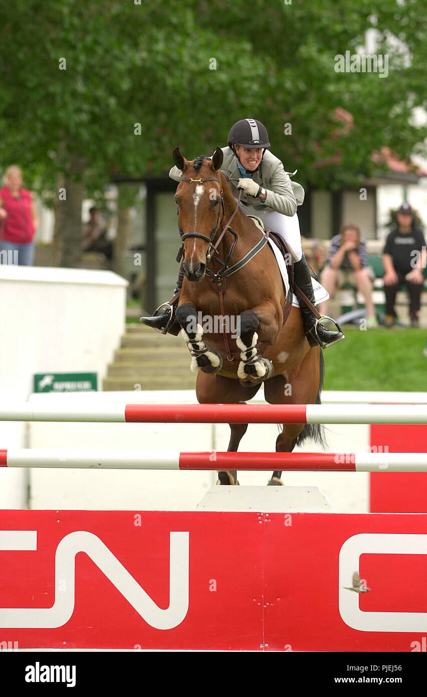 'The National' Spruce Meadows June 2000, Amy Millar (CAN) riding ...