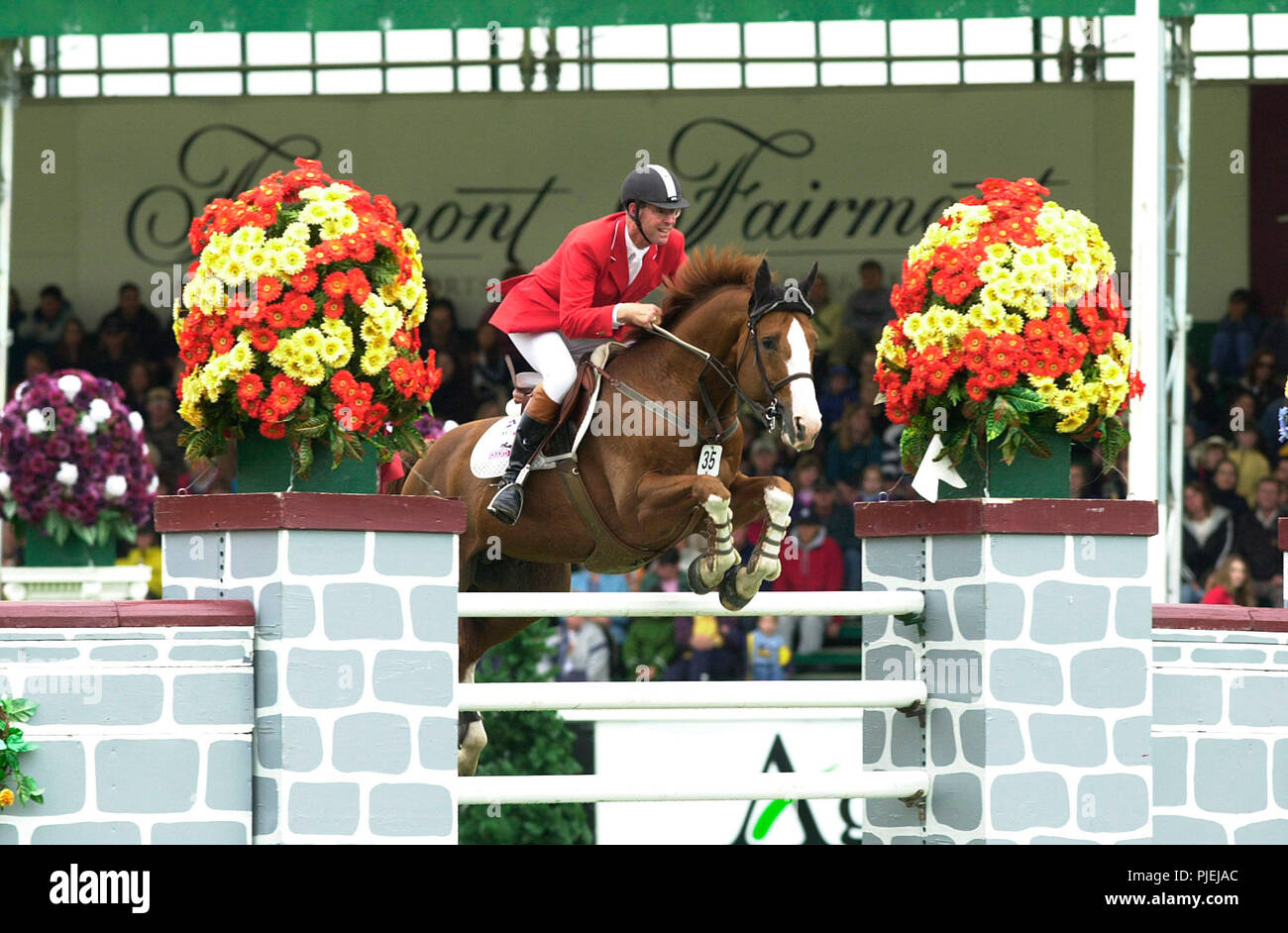 The National, Spruce Meadows, June 2003, Shell Cup Derby, Ian Millar ...