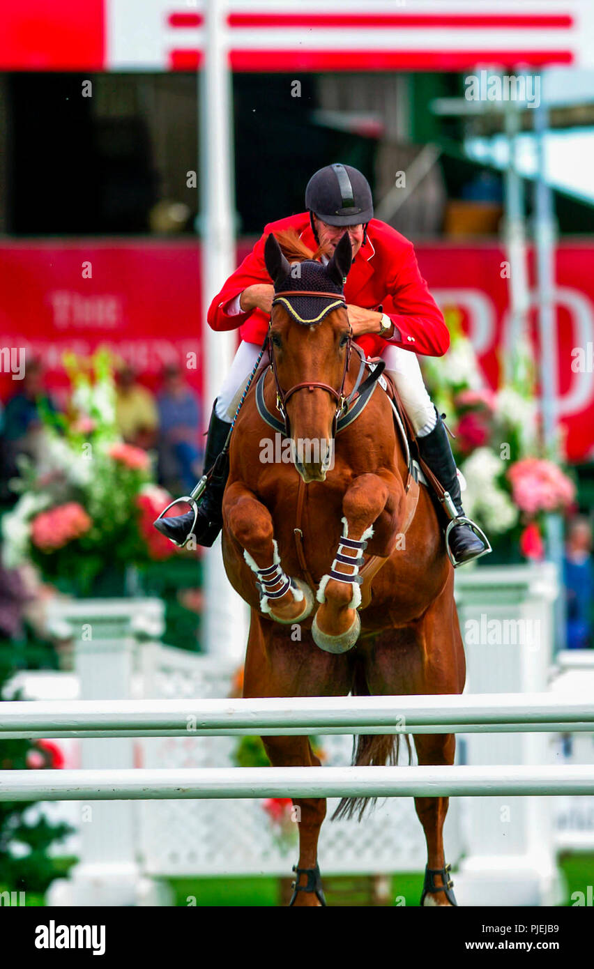 CSIO Masters, Spruce Meadows, September 2000, Ian Millar (CAN) riding ...