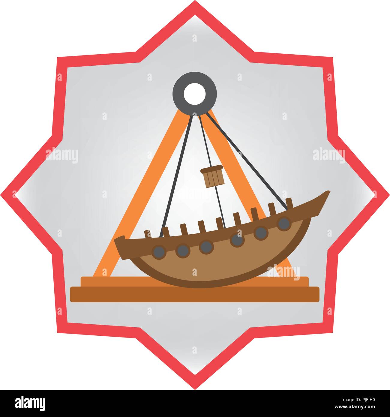 Star inside circle Stock Vector Images - Alamy