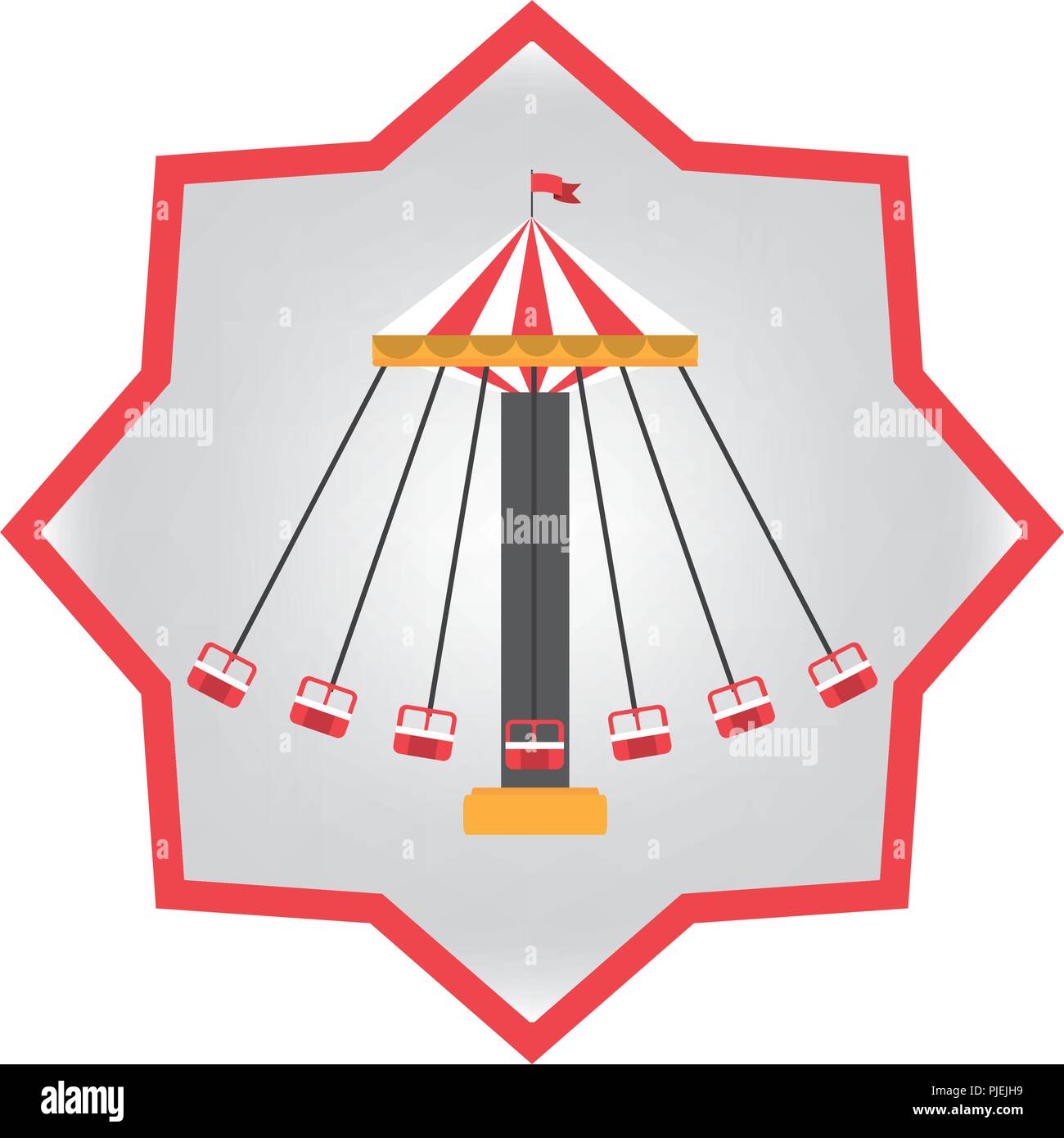 mechanical swing chair game inside star Stock Vector Image & Art - Alamy