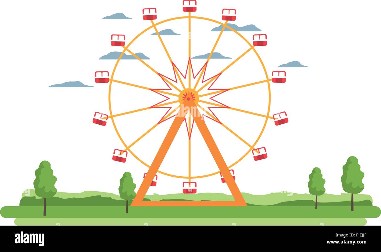 Ferris wheel excitement Stock Vector Images - Alamy