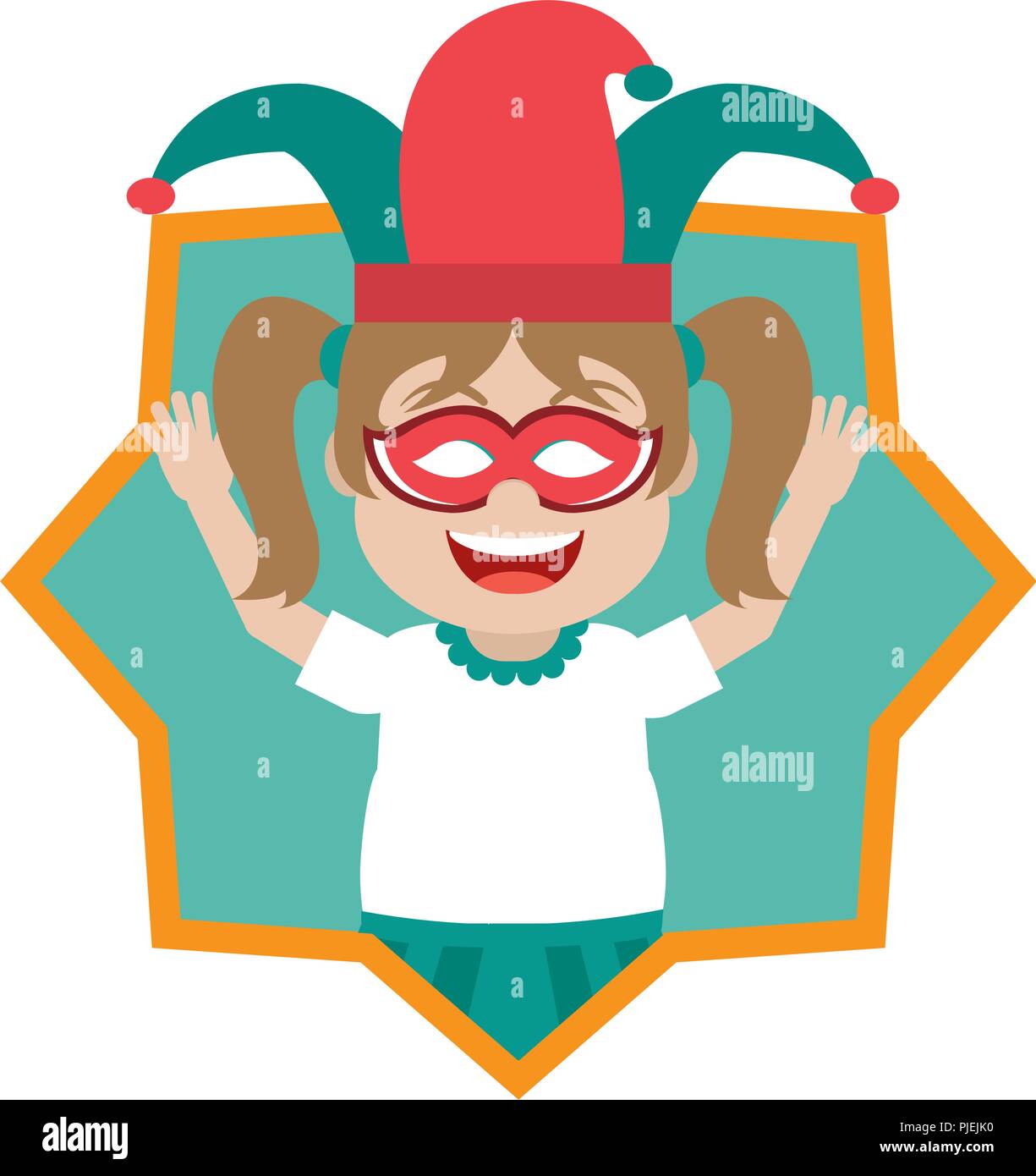 Jester girl Stock Vector Images - Alamy